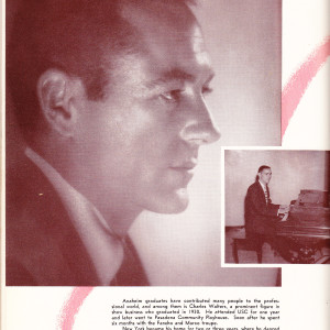 Charles Walters – Class of 1930